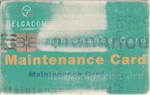 Phonecard: Maintenance Card (Test, Proof, Sample & Expo Cards, Belgium ...