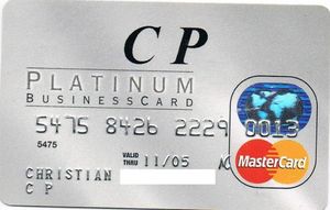 Bank Card: Platinum Business Card (Advanta Bank Corp., United States of ...