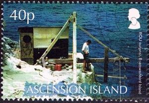 Stamp: BOU outpost: Boatswainbird Island (Ascension Island(50th anniv ...