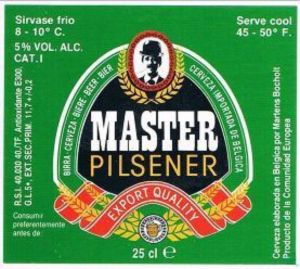 Drink Label: Master Pils (Brouwerij Martens, BelgiumCol:BE-BEER-002555