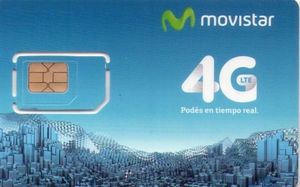 Phonecard: Movistar 4G - Blue Card (Telefónica Movistar, Argentina(01 ...