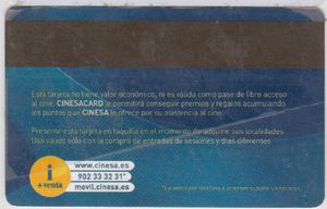 Tarjeta Funcional: Cinesa cinescard (Cinema, España(Cinesa) Col:ES-CNS ...