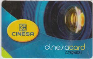 Functional Card: Cinesa cinesacard (Cinema, Spain(Cinesa) Col:ES-CNS-003