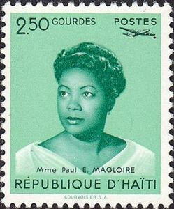 Stamp: Yolette "Yole" Leconte (1917–1981) First Lady of Haiti (Haiti ...