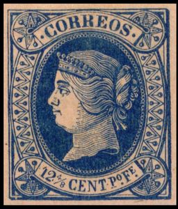 Stamp: Queen Isabella II of Spain (1830-1904) (Philippines(Queen ...