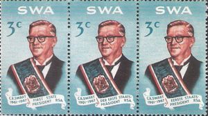 Stamp: Charles Robert Swart (South-West Africa(Charles Robert Swart) Mi ...