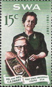 Stamp: Charles Robert Swart (South-West Africa(Charles Robert Swart) Mi ...