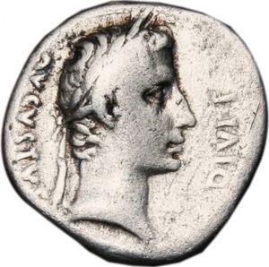 Coin: 1 Denarius (Roman Empire(0027 BCE~0014 - 1st Emperor Augustus ...