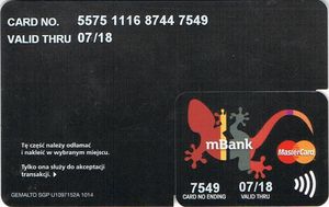 Bank Card: mBank (BRE Bank SA/MultiBank/mBank, PolandCol:PL-MC-0112