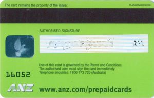 Gift Card: ANZ - GIFT - prepaidcards (Visa, Australia(Australia and New ...