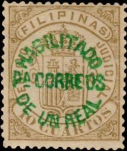 Stamp: Revenue stamp - green surcharge (Philippines(Revenue stamps ...