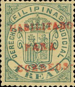 Stamp: Revenue stamp - red surcharge (Philippines(Revenue stamps ...