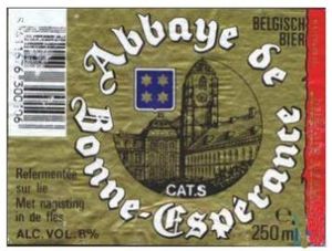 Dranketiket: Bonne Esperance 25cl (Brouwerij Lefebvre, BelgiëCol:BE ...