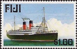Stamp: SS Niagara, 1920-30's (Fiji(Maritime Past & Present (2nd series ...