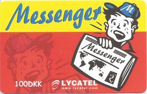 Telefonkarte: Messenger LYCATEL (Remote Memory Denmark, Dänemark ...