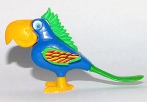 Meal Toy: Parrot (Kinder Surprise, Europe(Kinder - Birds) Col:K91-140a