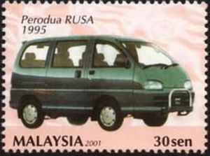 Stamp: Perodua Rusa (Malaysia(Automobiles) Mi:MY 1043,Sn:MY 834c,Sg:MY ...