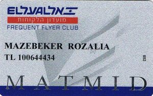 Functional Card: Frequent Flyer Club - Matmid EL AL (Airlines, Israel ...