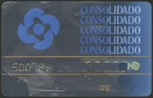Bank Card: Banco Consolidado (Banco Consolidado, VenezuelaCol:VE-CO-0005.02