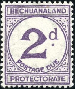 Stamp: Postage Due (Bechuanaland Protectorate(Postage Due) Mi:GB-BE P6v ...