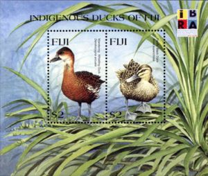 Stamp: Ducks (Fiji("iBRA 99" Intnl Stamp Exhibition, Nuremburg) Mi:FJ ...