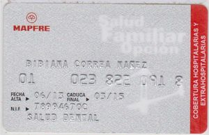 Functional Card: Mapfre - Salud Familiar Opcion (Insurance, Spain ...