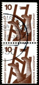 Stamp: Fall from Ladder (Germany, Federal Republic(Accident Prevention ...