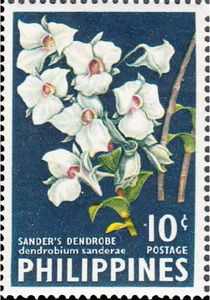 Stamp: Dendrobium sanderae - Sander's Dendrobe (Philippines(Orchids) Mi ...