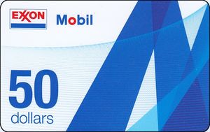 Gift Card: blue Ribbon (Exxon Mobil, United States of America(Blue ...