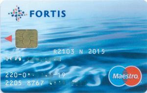 Bank Card: Fortis (ASLK-CGER Fortis Bank, BelgiumCol:BE-MS-0014-3