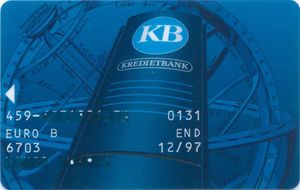 Bank Card: KB - KREDIETBANK (KBC - CBC, BelgiumCol:BE-GM-0043