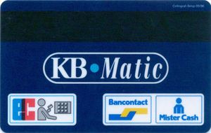 銀行卡: KB - KREDIETBANK (KBC - CBC, 比利時Col:BE-GM-0043