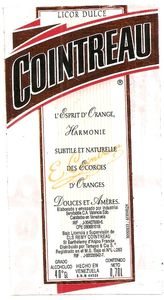 Drink Label: Cointreau (Servibottle, C.A., Venezuela) Col:VE-LIQ-000001
