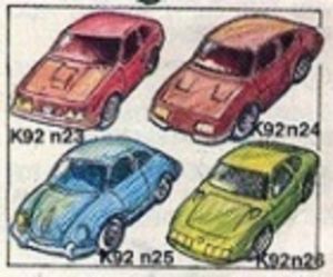 Meal Toy: Porsche (Kinder Surprise, Europe(Kinder - Sprinty - Cars) Col ...