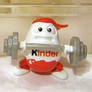 Meal Toy: Kinderino weightlifter (Kinder Surprise, Worldwide) (Kinder ...