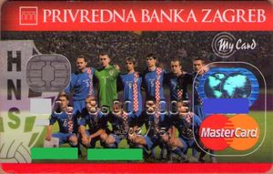 Bank Card: PBZ-MasterCard (Privredna Banka Zagreb, CroatiaCol:HR-MC-0003
