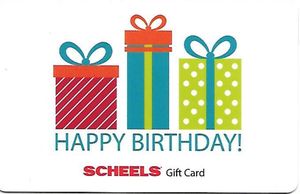 Gift Card: Happy Birthday (Scheels, United States of America(Birthday ...