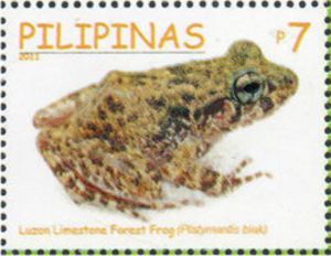 Stamp: Luzon Limestone Forest Frog (Platymantis biak) (Philippines ...