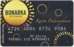 Tarjeta Regalo: Bonarka City Center (Bonarka, Polonia) (Bonarka) Col:PL ...