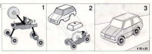 Meal Toy: Red car, geared (Kinder Surprise, Worldwide) (Kinder - Geared ...