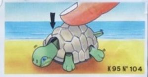 Meal Toy: Turtle, green & pink (Kinder Surprise, Worldwide(Kinder ...