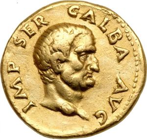 Coin: 1 Aureus (Roman Empire(0068~0069 - 6th Emperor Servio Sulpicio ...