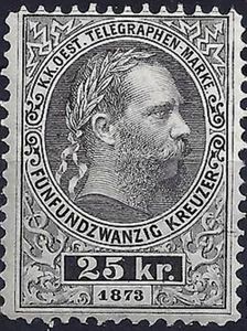Марка: Emperor Franz Joseph (Австрия(Telegraph Stamps) Mi:AT T12A,Yt:AT ...
