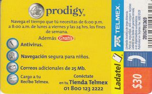 Tarjeta Telefónica: Prodigy Hogar Por $99 Al Mes - Horizontal (Telmex ...
