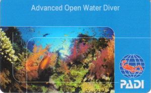 Functional Card: PADI - Advanced Open Water Diver (Clubs - Diving Clubs ...
