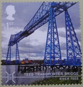 Stamp: Tees Transporter Bridge, River Tees (United Kingdom of Great ...