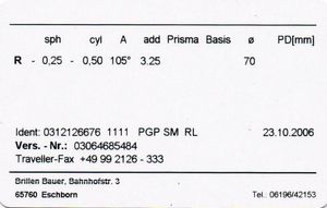 Functional Card: Rodenstock Plus Card (Shops - Optics, Germany, Federal ...