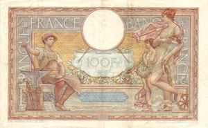 Banknote: 100 Francs (France(1923-1937 Issue) Wor:P-78c.43