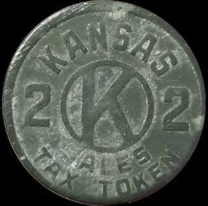 Token: Kansas Sales Tax Token (United States of America(U.S.A. Tax ...