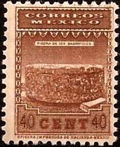 Stamp: Stone of Tizoc (Mexico(Ethnicity and History) Mi:MX 850,Sn:MX ...